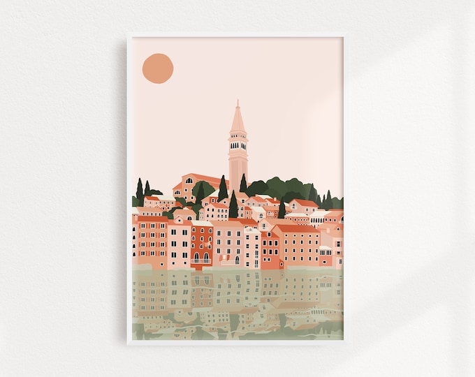 Rovinj Print / Croatia Print / Istria Print / Mediterranean Print - Etsy