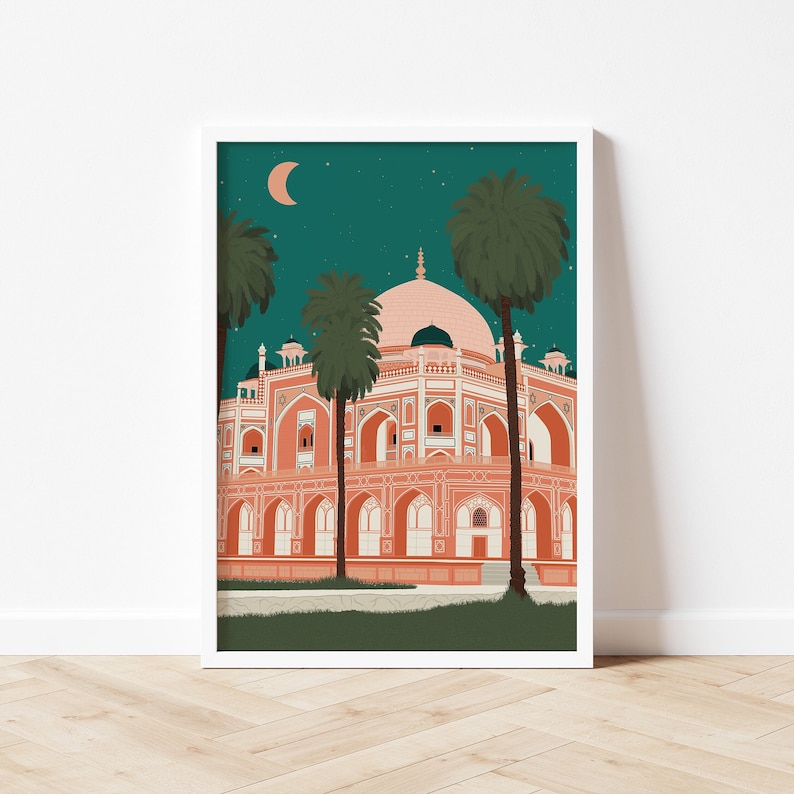 Humayun's Tomb Print / Indian Architecture Print / Delhi | Etsy UK