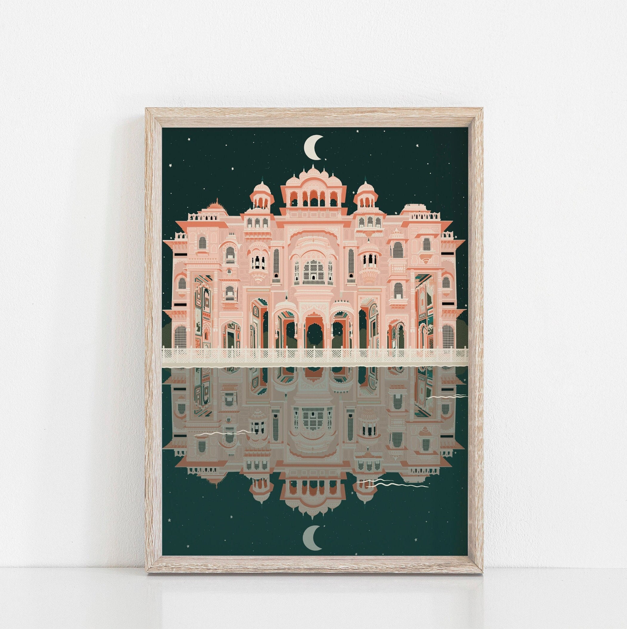 Night Jaipur Print / Patrika Gate Print / the Pink City Print - Etsy