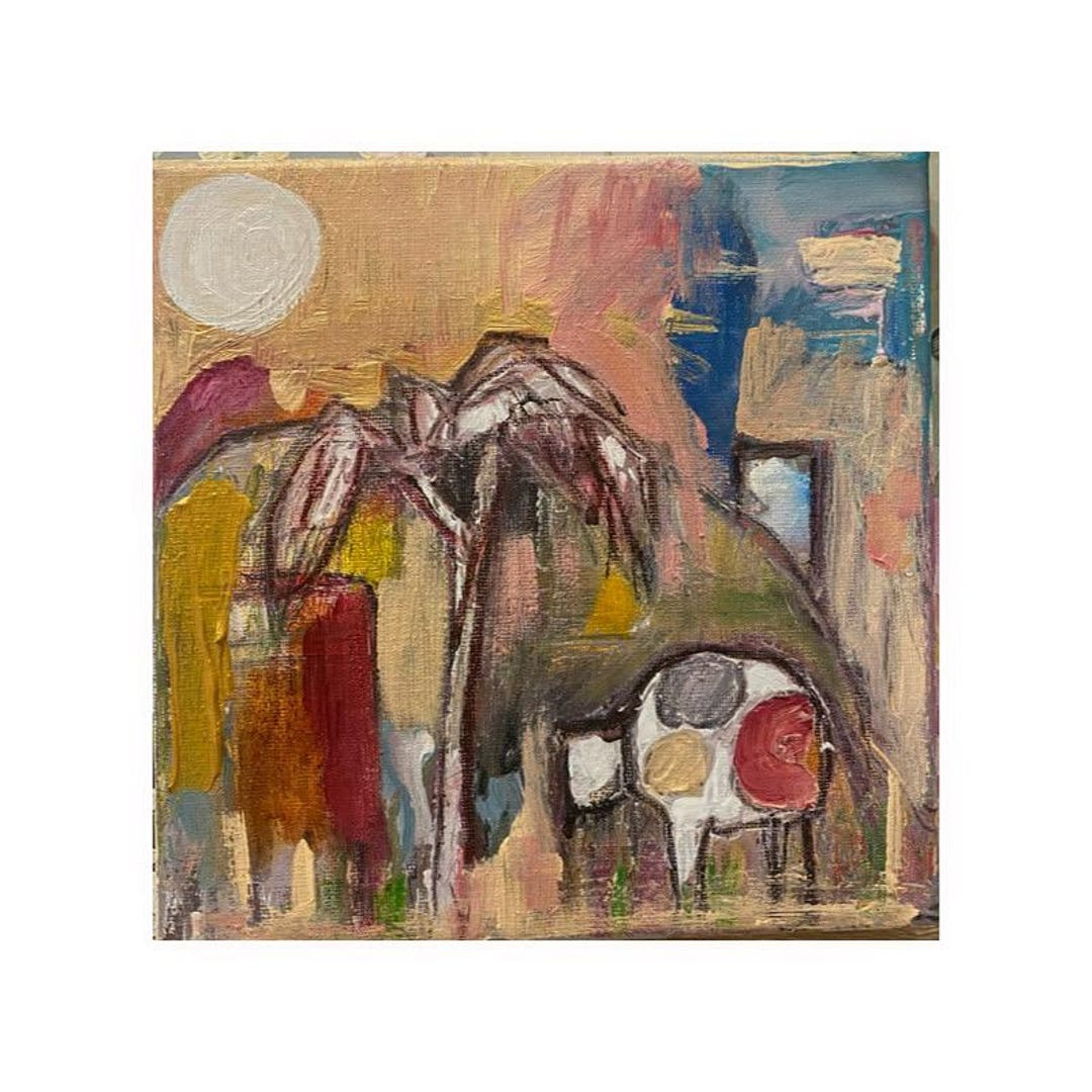 Abstract Expressionist Art: "a Simple Life" Painting - Etsy
