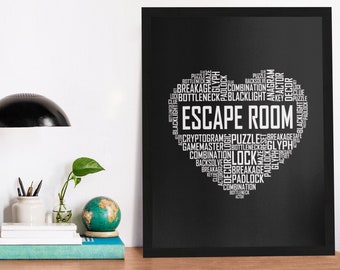 Escape Room Poster - Etsy