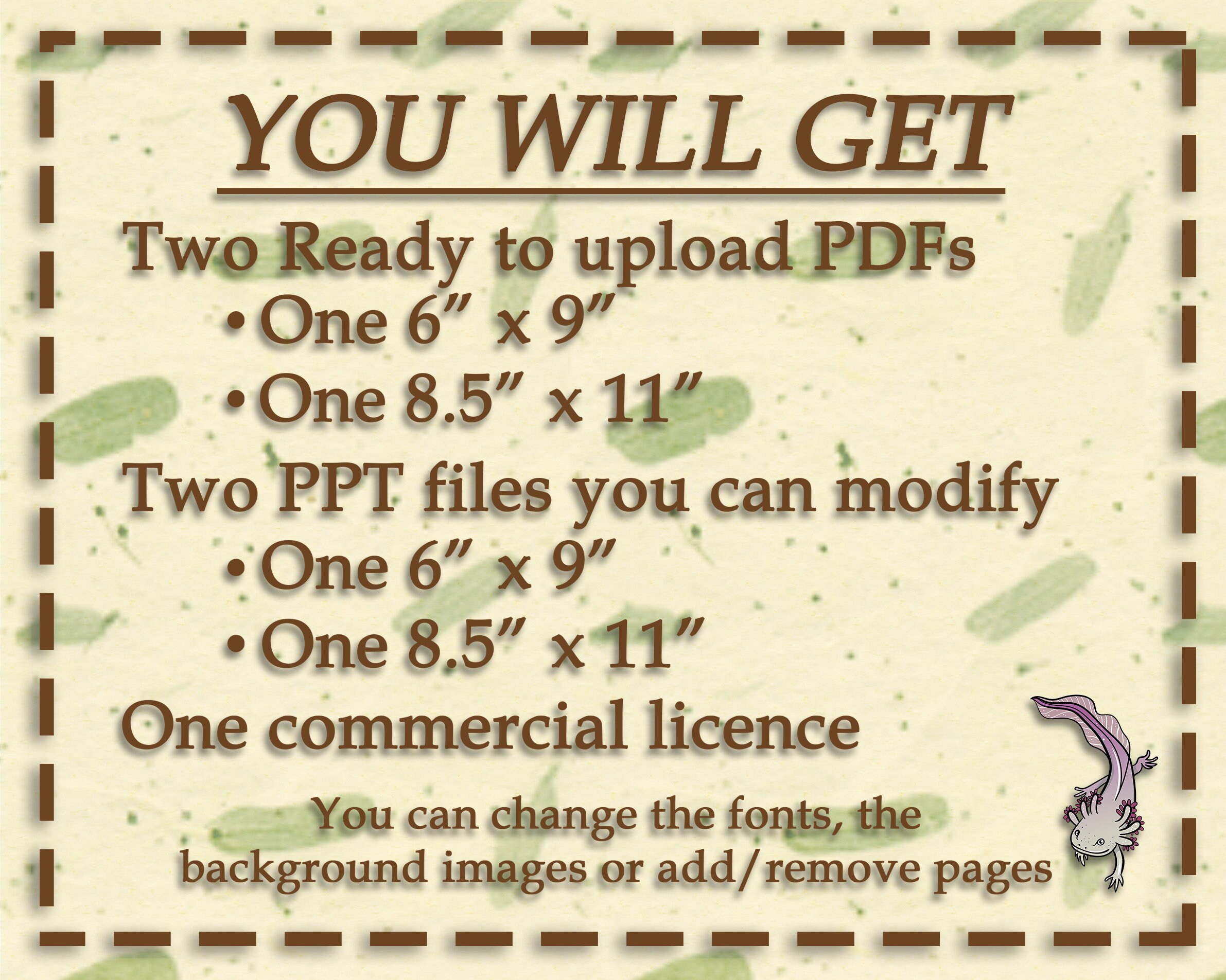 Shooting Record Interior 101 Pages No Bleed | 6" X 9" & 8.5" X 11" Trim ...