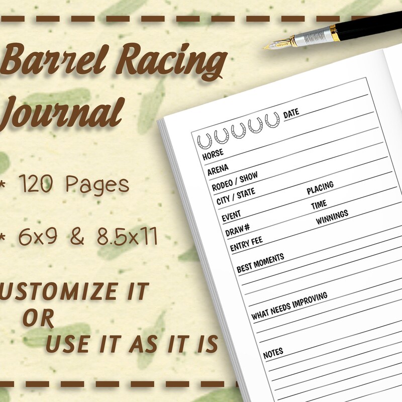 The Racing Journal - Etsy