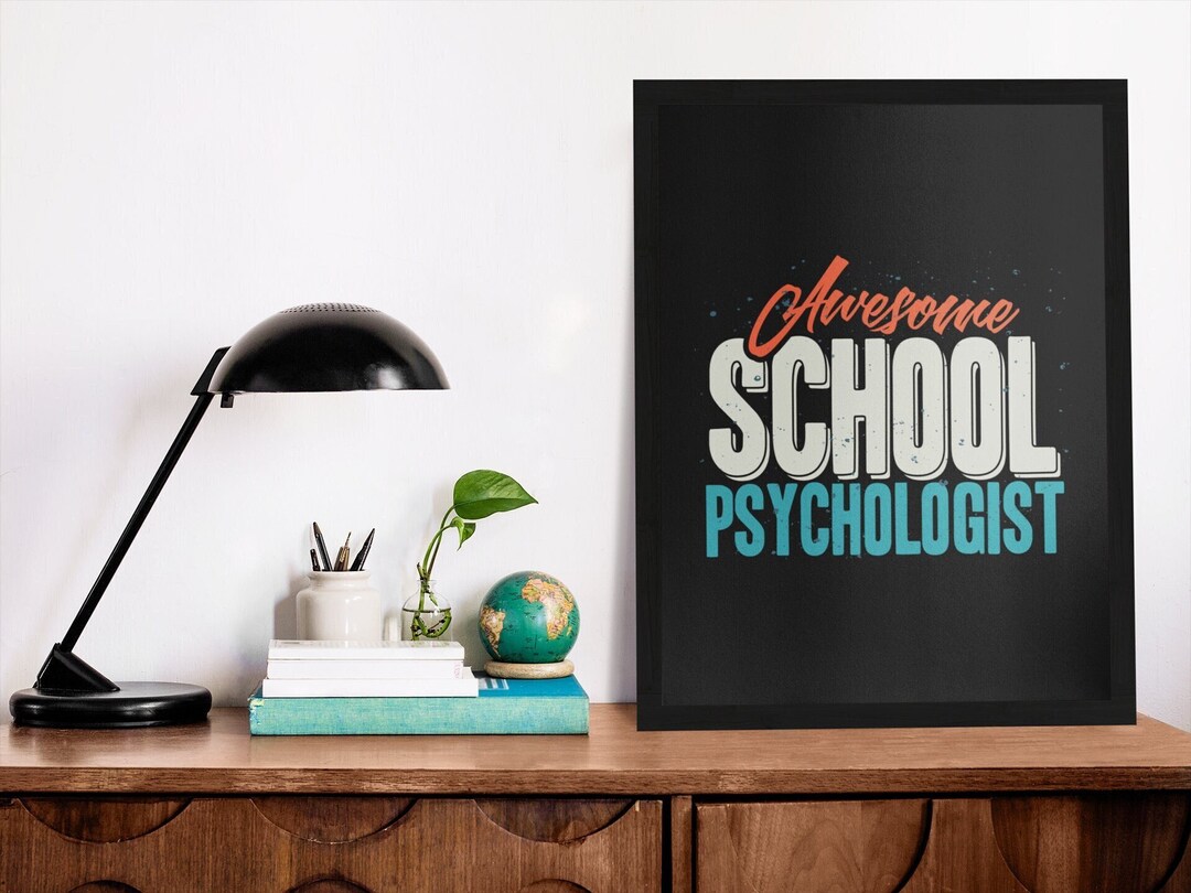 Awesome School Psychologist Poster, Psychologist Wall Art, Canvas ...