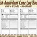 Fish Aquarium Log Interior 120 Pages No Bleed | 6" X 9" & 8.5" X 11 ...