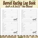 Barrel Racing Log Book Interior 120 Pages | 6" X 9" & 8.5" X 11" Trim ...