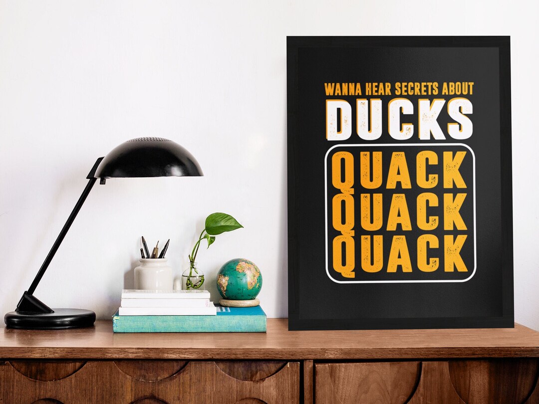 Wanna Hear Secrets About Ducks Poster, Duck Wall Art, Canvas Wooden ...