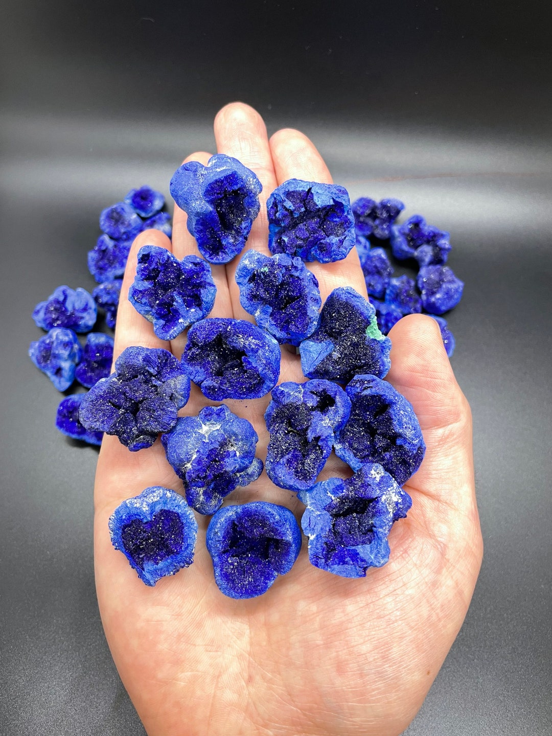 Azurite Geode, 4-6g, Blue Crystal, Crystal of Power, Healing Gemstone ...