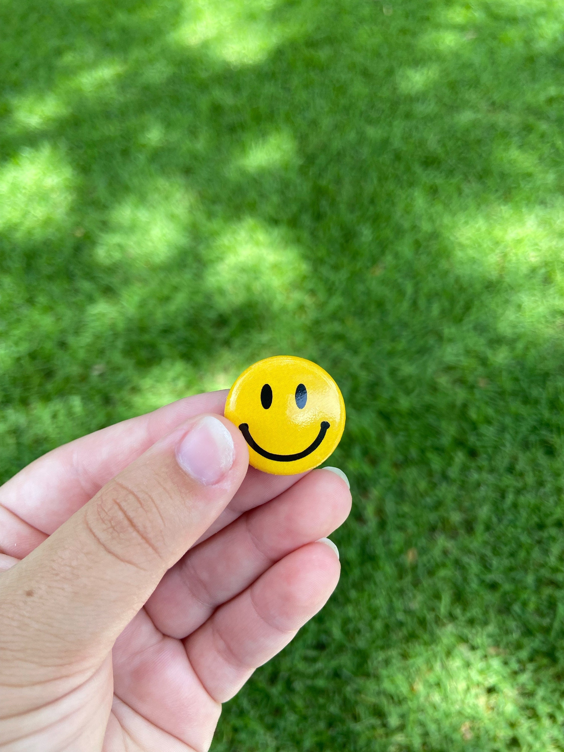 Smiley Button Pins - Etsy