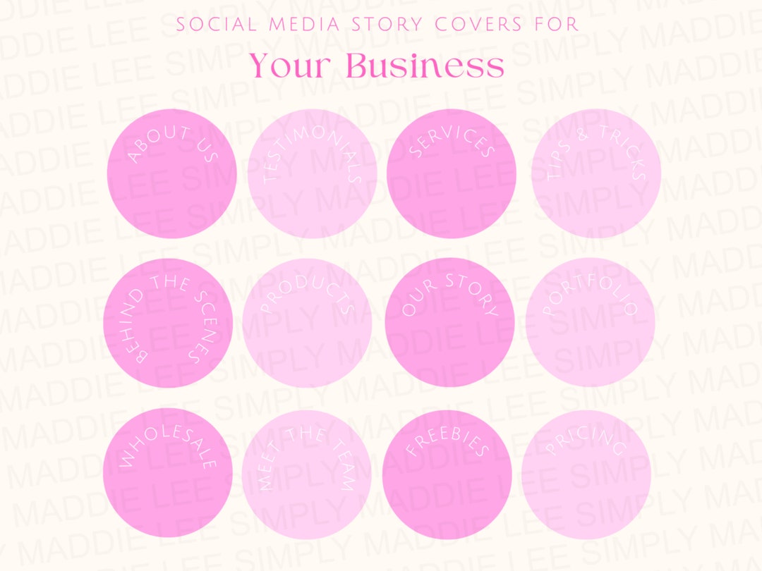 Story Covers for Your Business Digital Files | PNG Files - Etsy