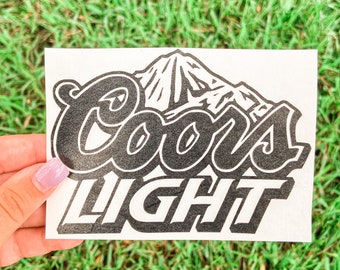 Coors Light Decal | Etsy
