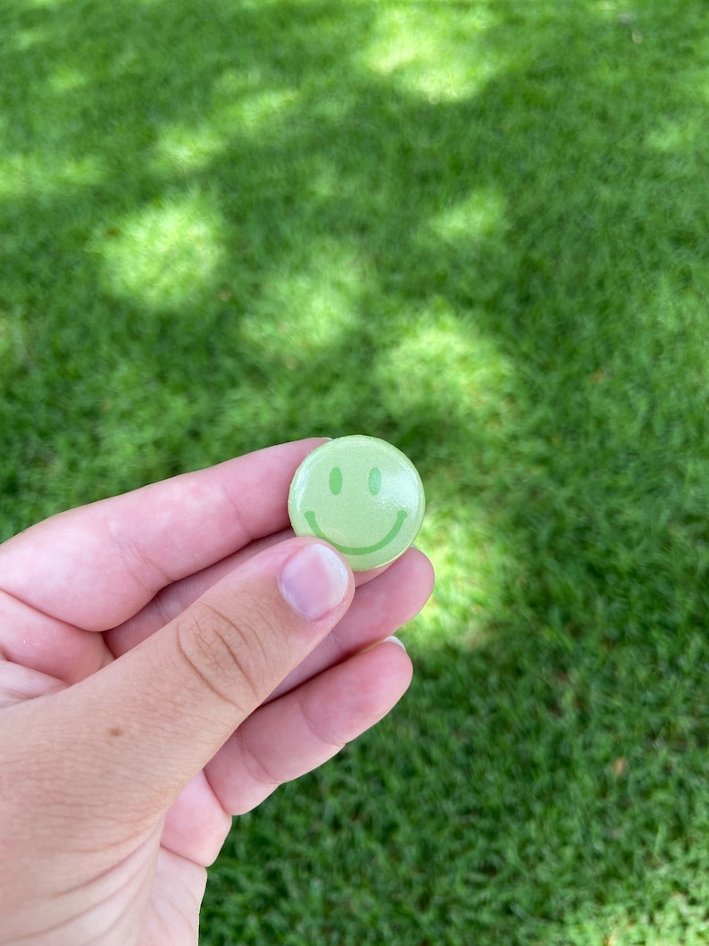 Smiley Button Pins - Etsy