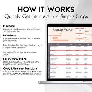 Reading Tracker Spreadsheet | Book Log | Reading Goal Planner - Etsy