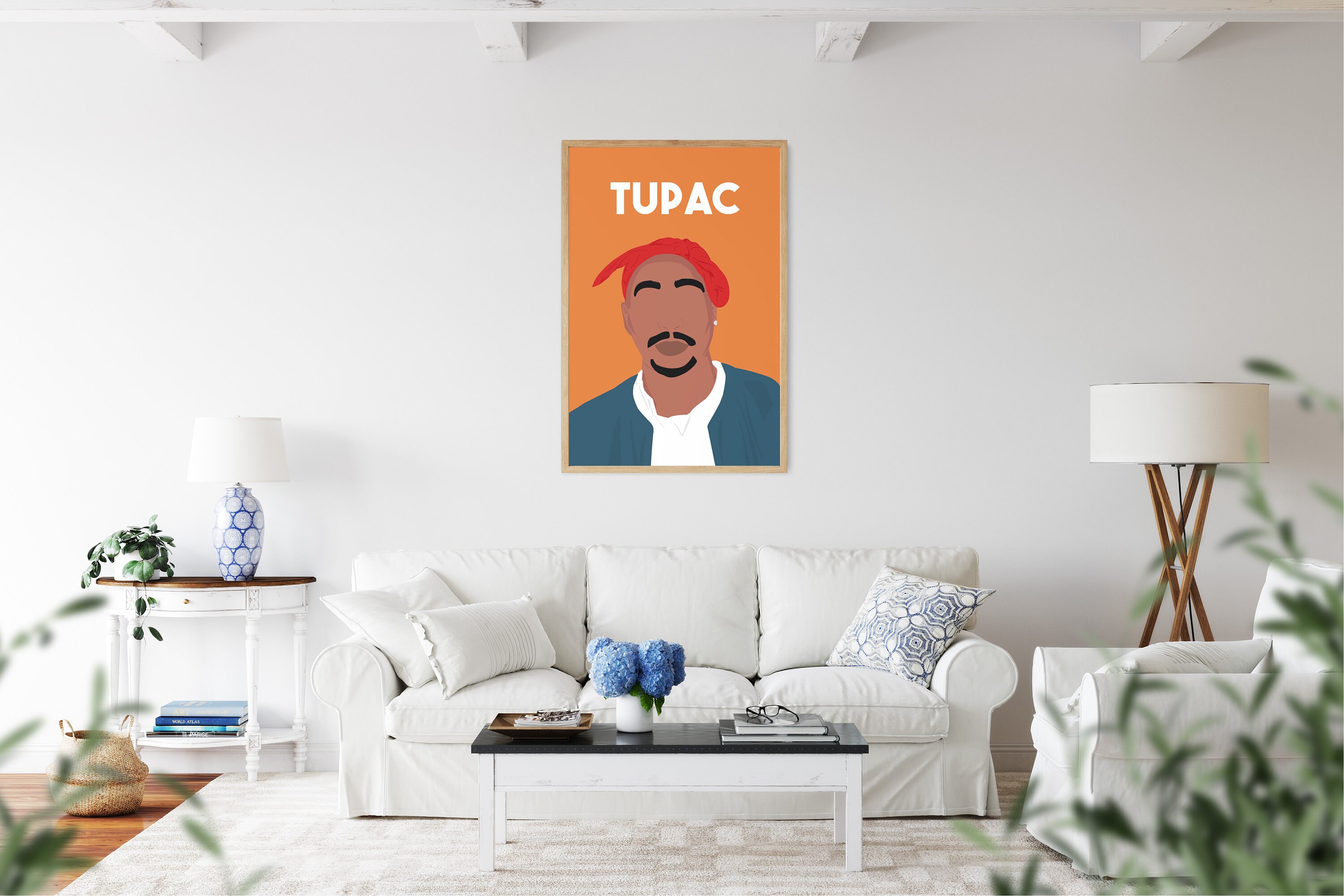 Tupac Shakur Poster Tupac Shakur Print 2 Pac Poster Minimal | Etsy