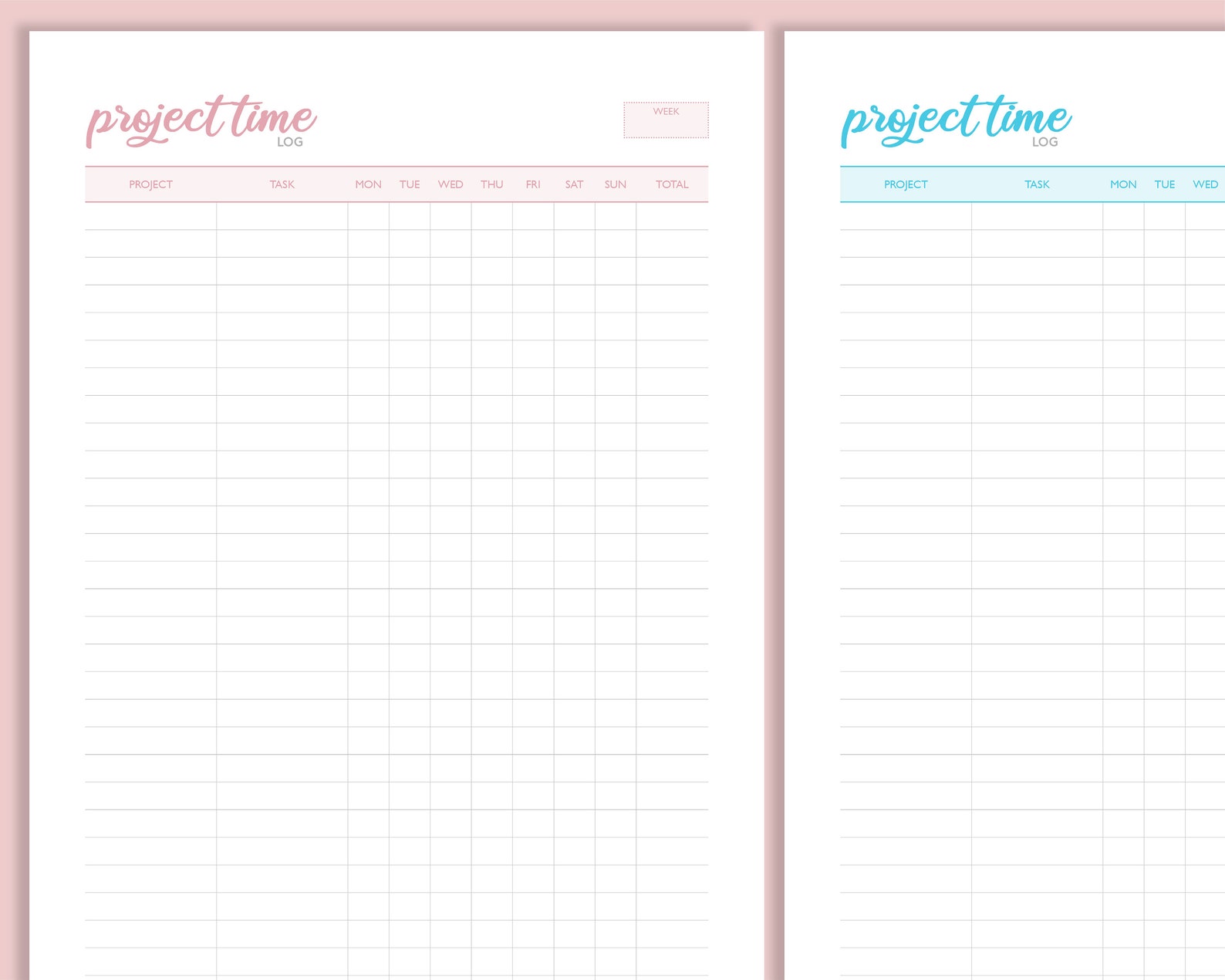 Project Time Log, Time Log, Activity Log, Work Time Log, Time Tracker ...