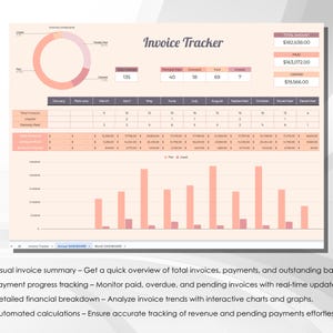 Invoice Tracker Client Lead Business Income Template Bookkeeping ...