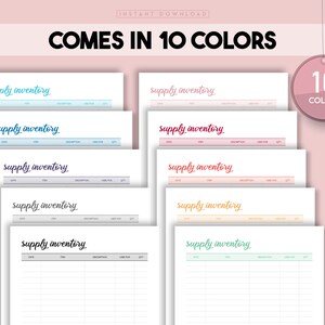 Supply Inventory, Inventory Tracker, Product Inventory, Inventory ...