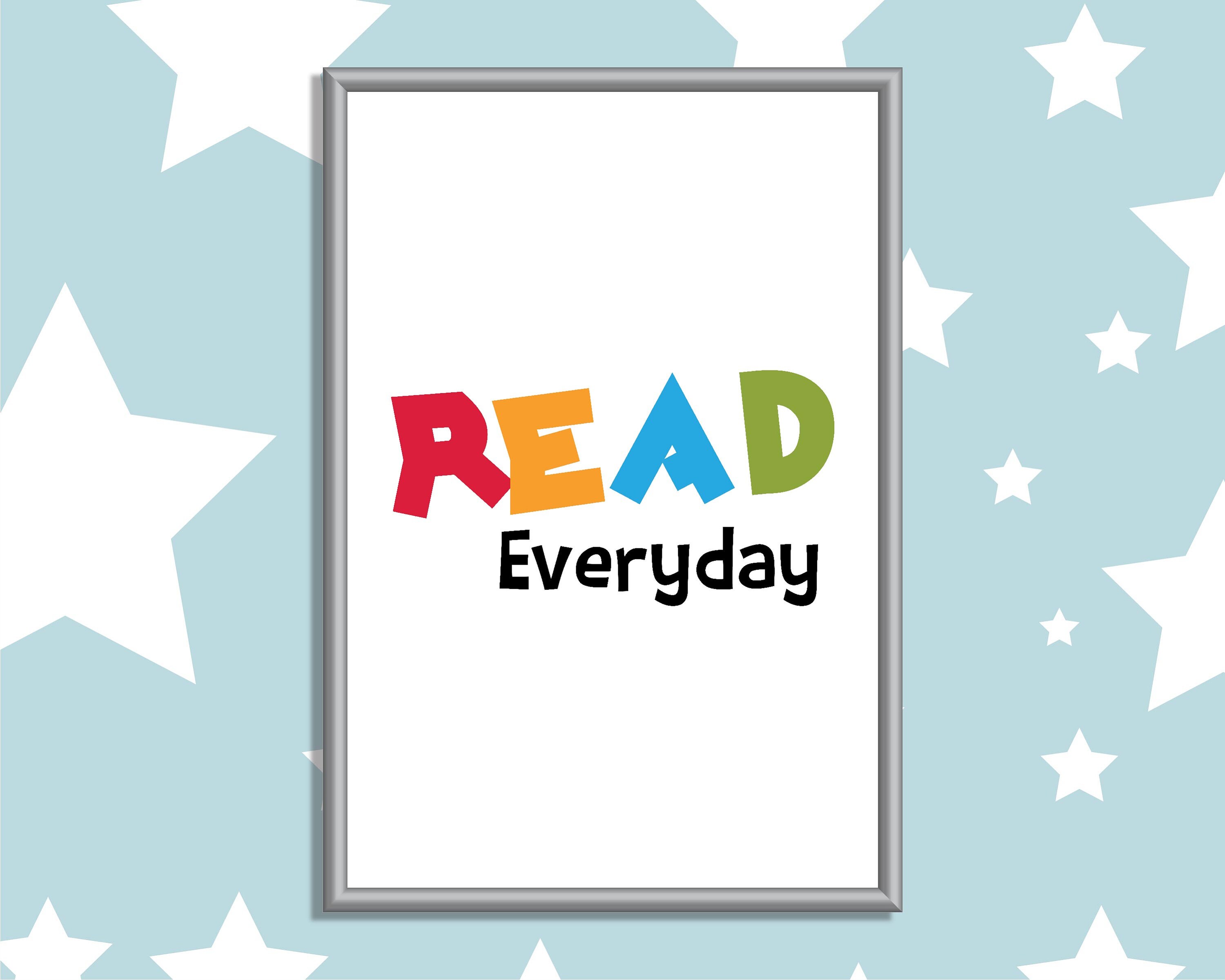 Let's Read Signs Read Everyday Print Reading Corner | Etsy