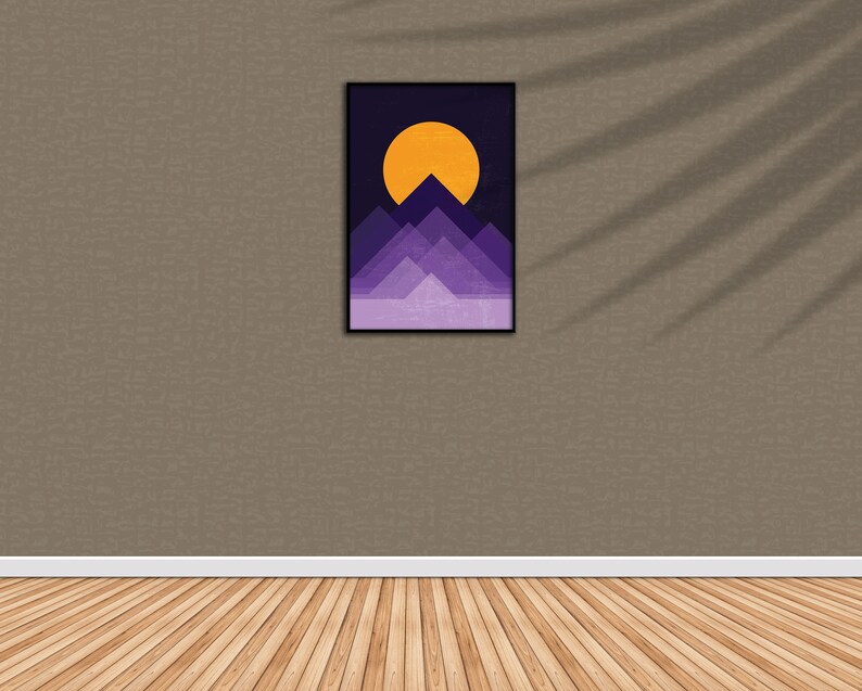 Rising Sun Art Print Sunrise Art Print Abstract Sunburst - Etsy