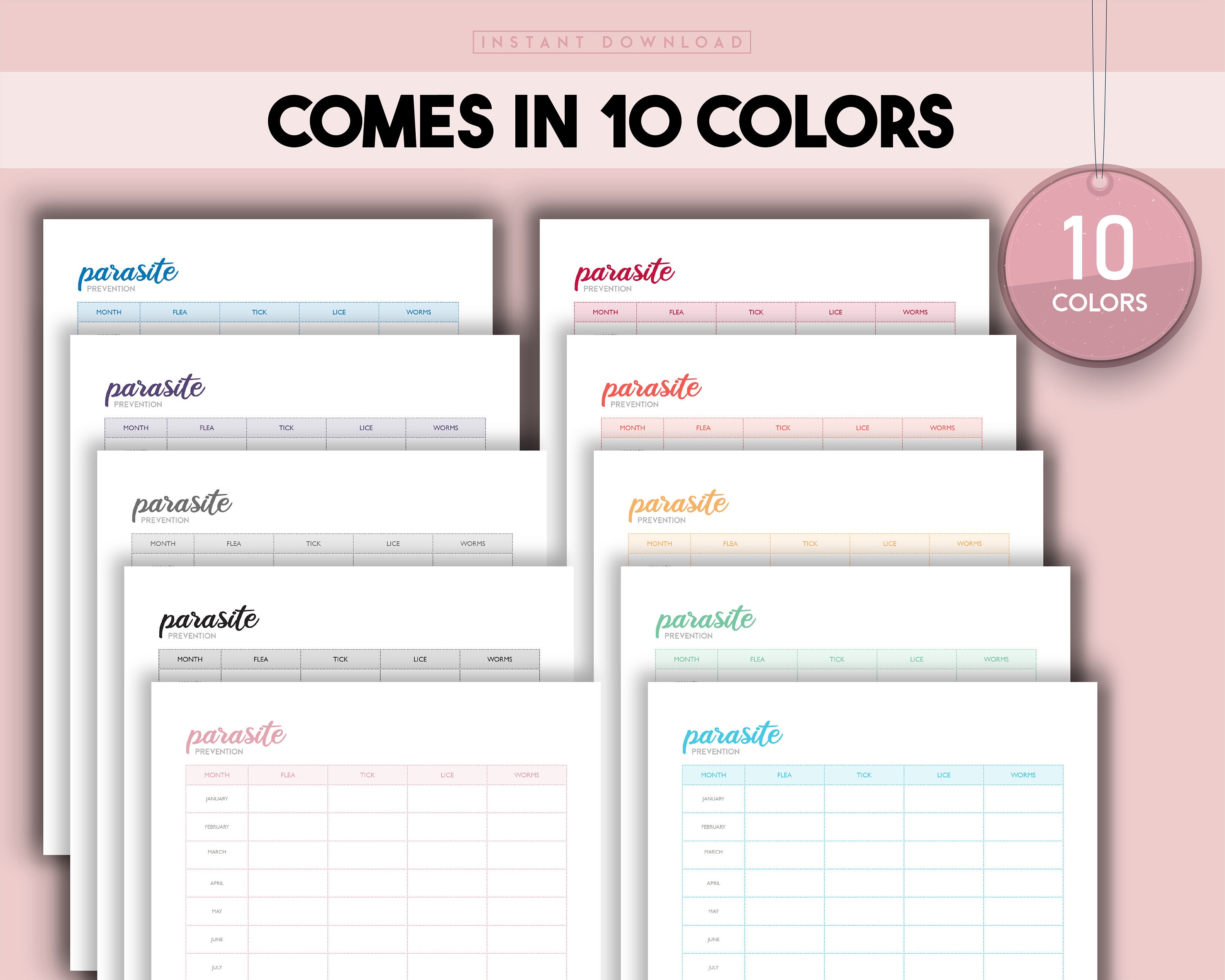 Parasite Prevention, Tick Control, Worm Control, Pet Treatment Track ...