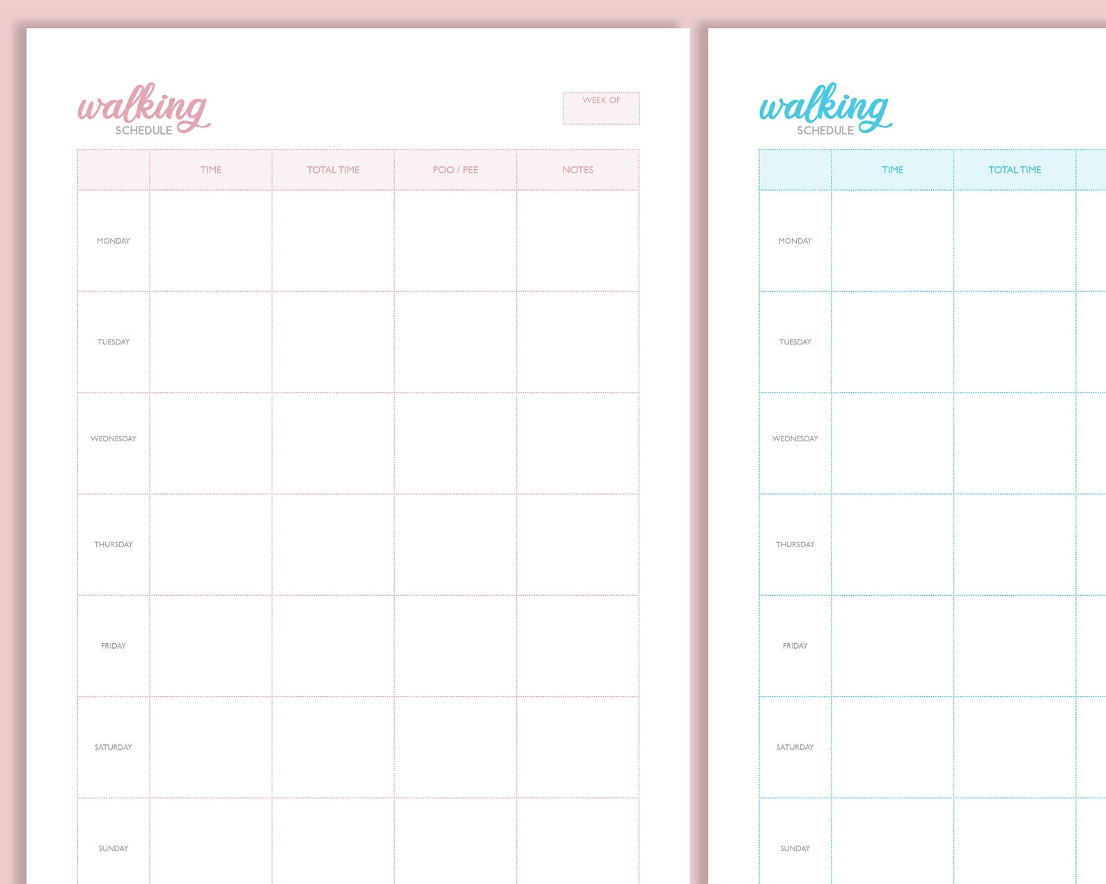 Walking Log, Steps Tracker, Fitness Journal, Walking Tracker, Workout ...