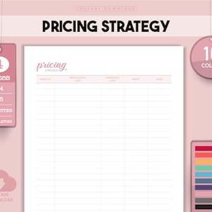 Editable Price List Template, Business Pricing Guide (PDF) - Etsy