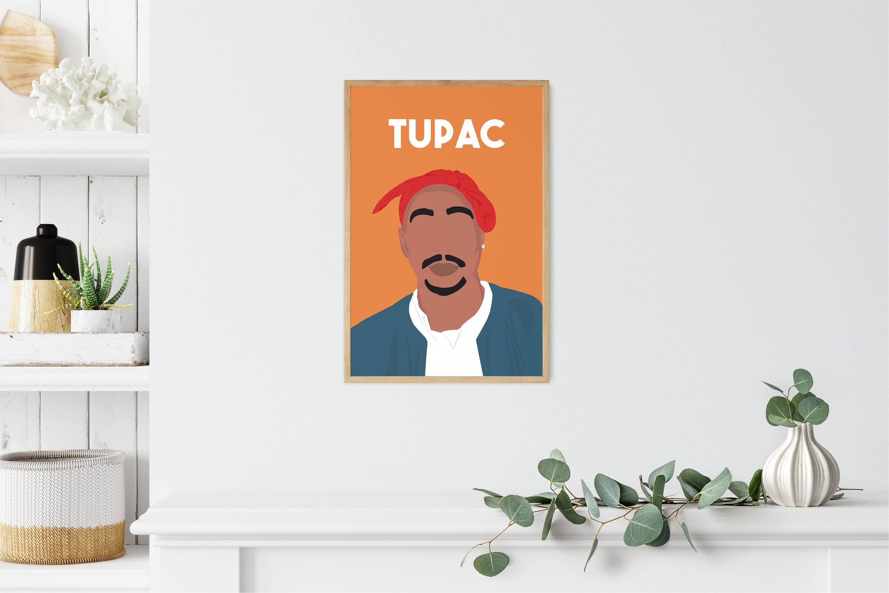 Tupac Shakur Poster Tupac Shakur Print 2 Pac Poster Minimal | Etsy