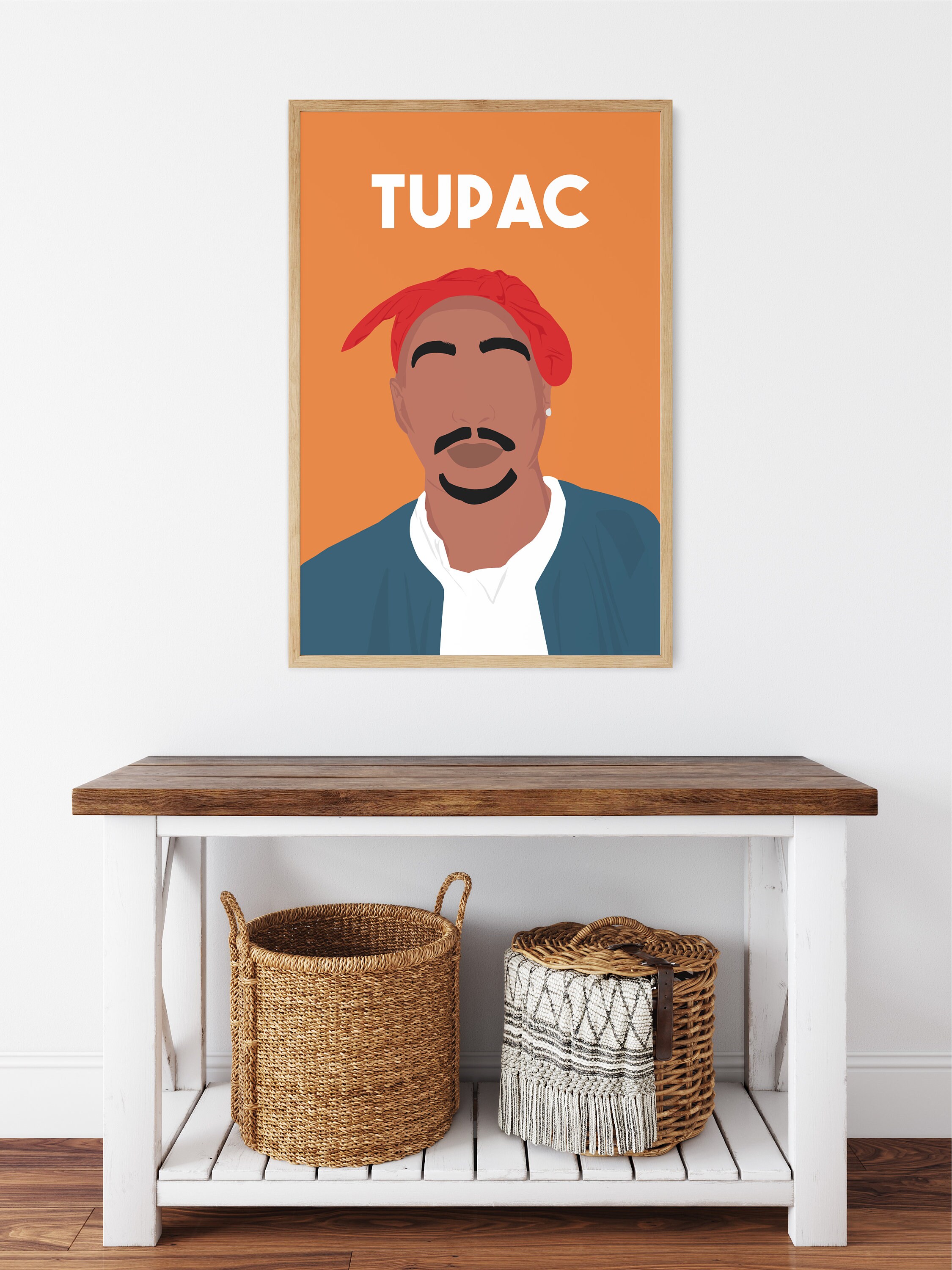 Tupac Shakur Poster Tupac Shakur Print 2 Pac Poster Minimal | Etsy