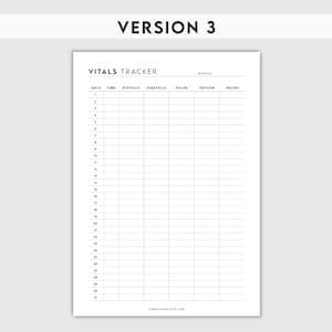 Vitals Tracker | Health Monitor & Blood Pressure Log for Pulse, Oxygen ...