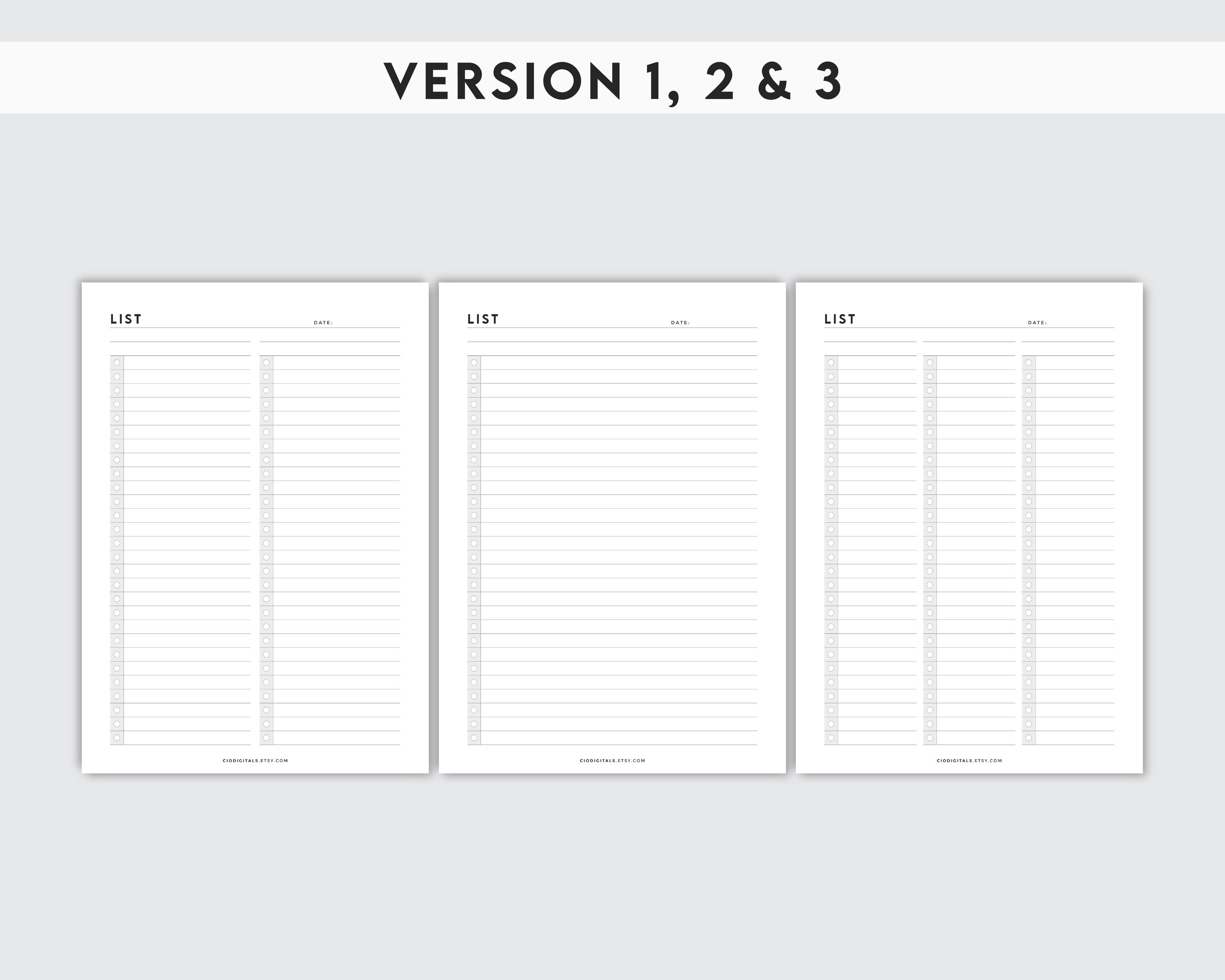 Customizable Packing List Organizer | Efficient Travel Checklist & Trip ...