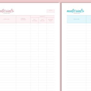 Materials Inventory, Inventory Tracker, Inventory Template, Google ...