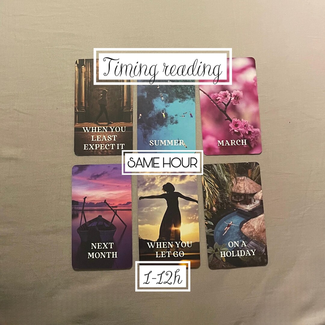SAME HOUR Timing Reading, Time Frame, When Will It Happen? 1-12h Tarot ...
