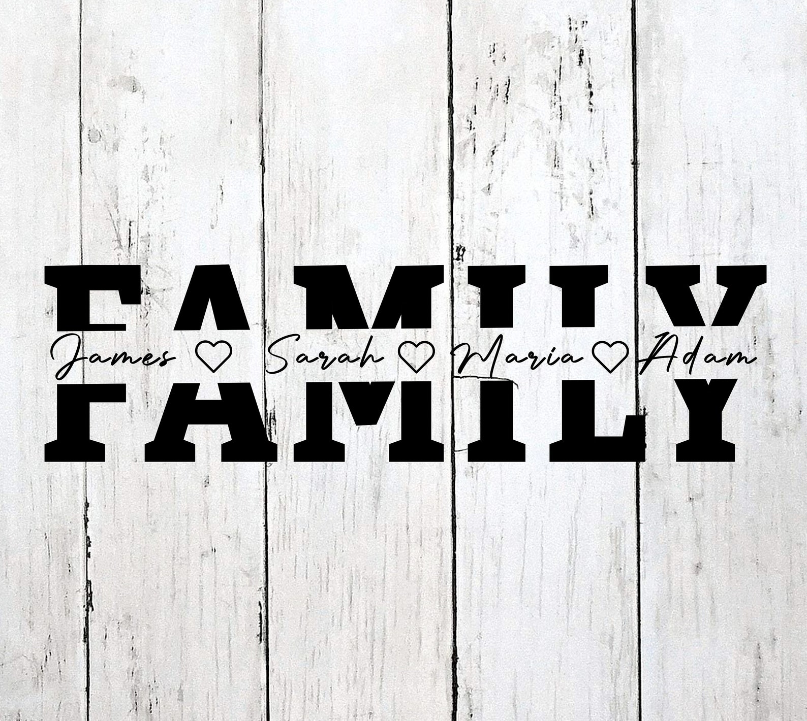 Family SVG, Family Split Name Frame Svg, Family Clipart Svg, Family Cut ...
