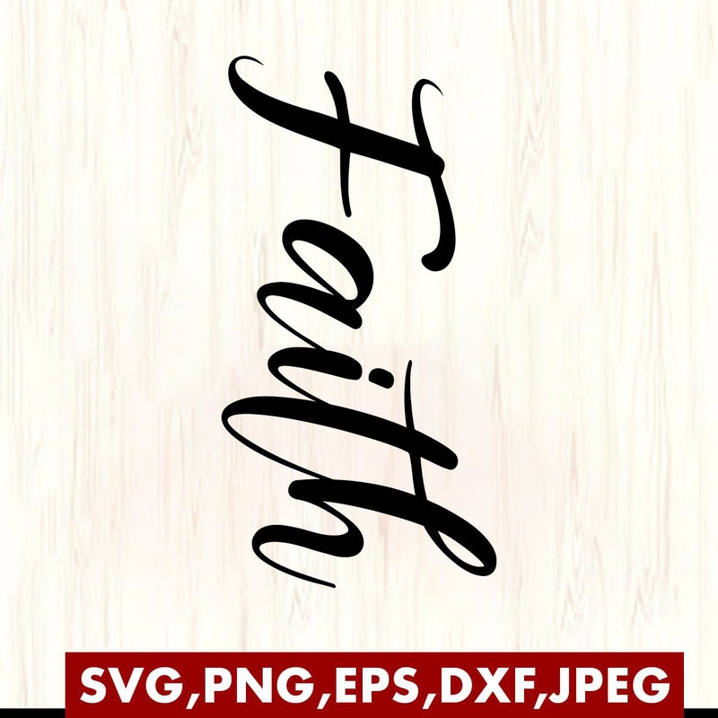 Faith in Cursive - Etsy