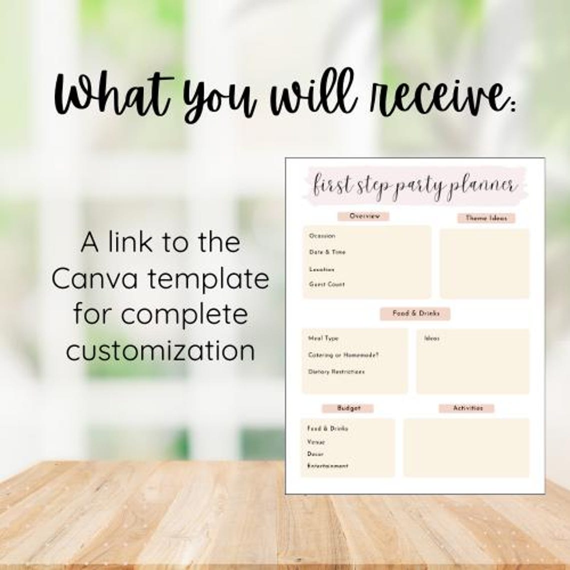 Printable Party Planning Worksheet | Event Idea Sheet & Theme Planner ...