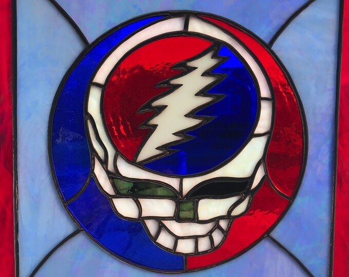 Stained Glass Grateful Dead Logo - Etsy