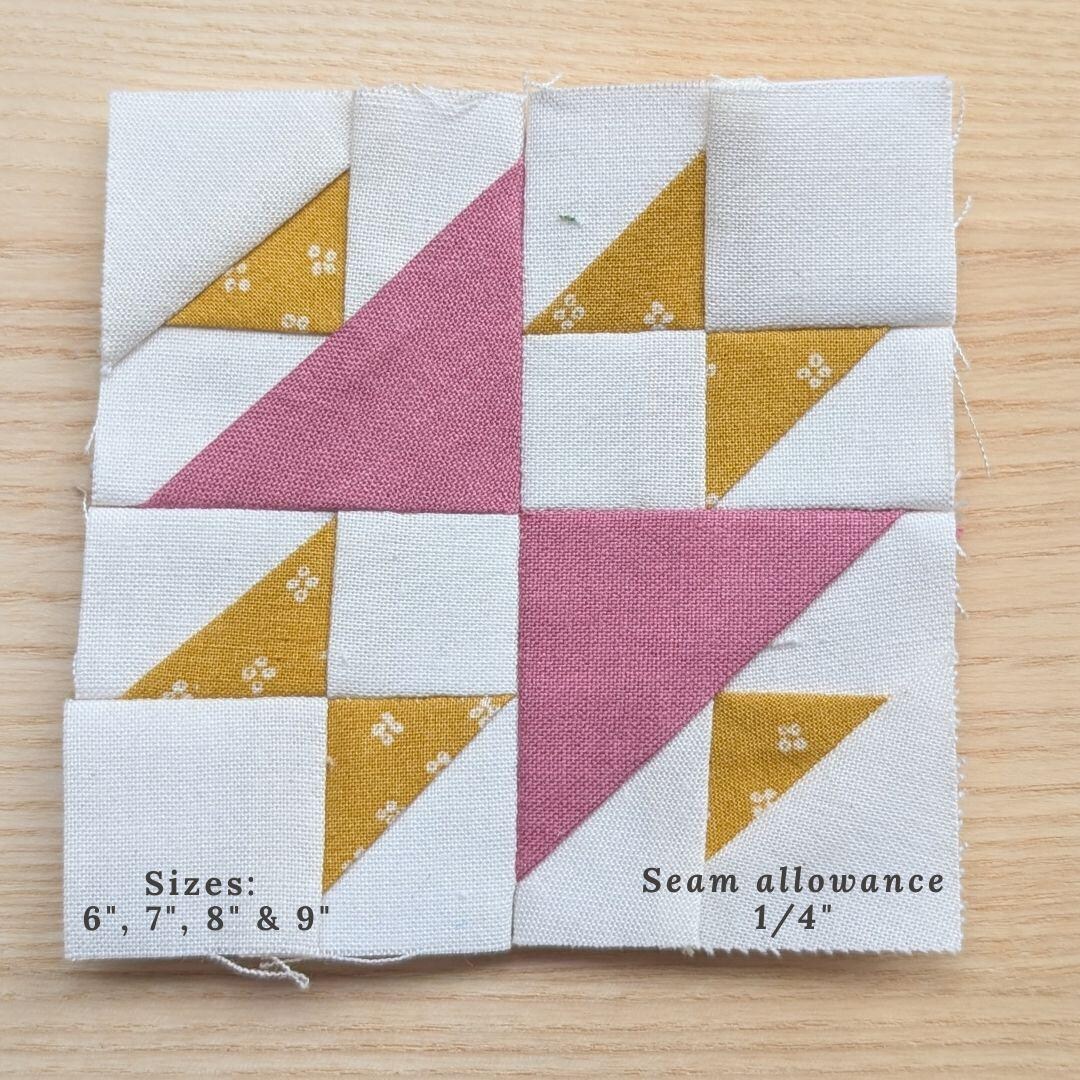 Goose & Gosling Quilt Block Pattern, Foundation Paper Piecing Pattern ...
