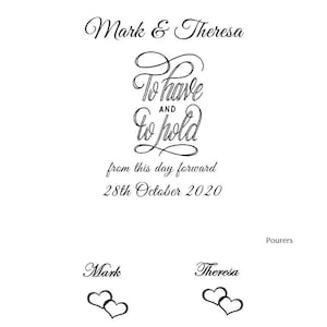Hearts Forever Wedding Sand Unity Set, 3 Peice Set, Sand Unity Ceremony ...