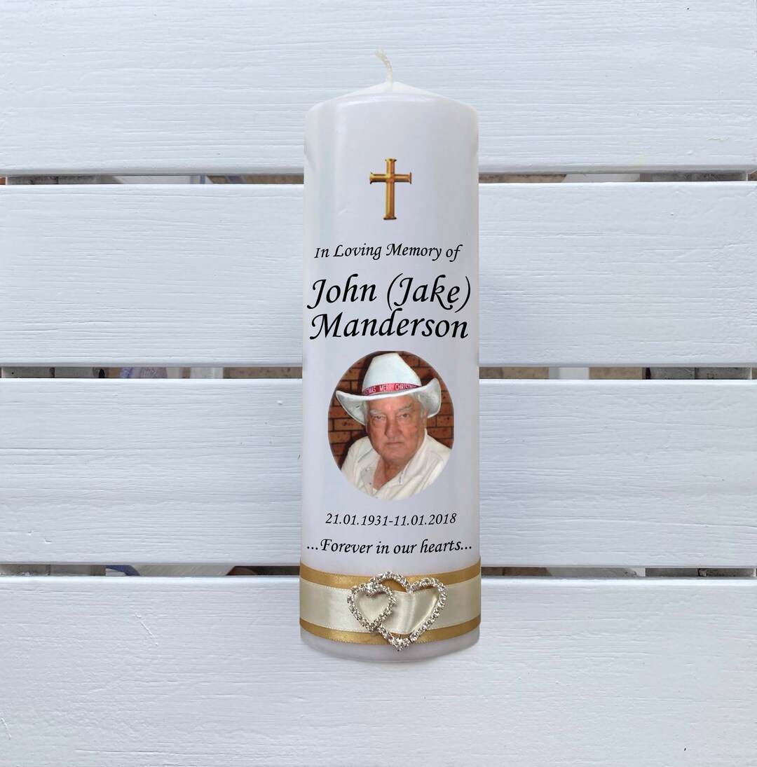 Memorial Personalised Candle, Memorial Candle, Beautiful Designs, - Etsy