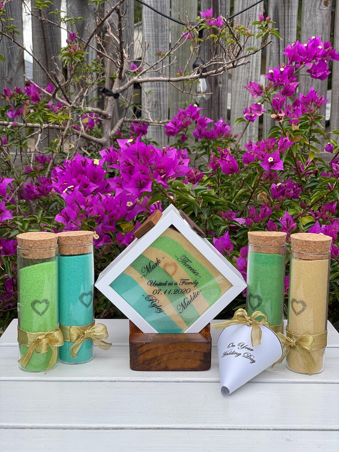 Spirit Wedding Sand Unity Ceremony Set, 5 Piece Set, Blended Wedding ...