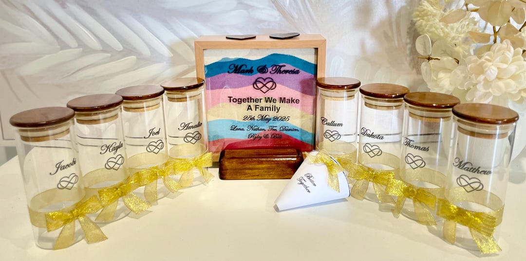 Courtyard Wedding Sand Unity Ceremony Set, 9 Piece Set, Set, Unity Sand ...