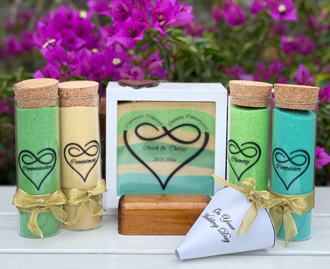 Dreams Wedding Sand Unity Ceremony Set, 5 Piece Set, Unity Sand Set ...