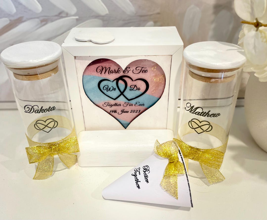 Hearts Forever Wedding Sand Unity Set, 3 Peice Set, Sand Unity Ceremony ...