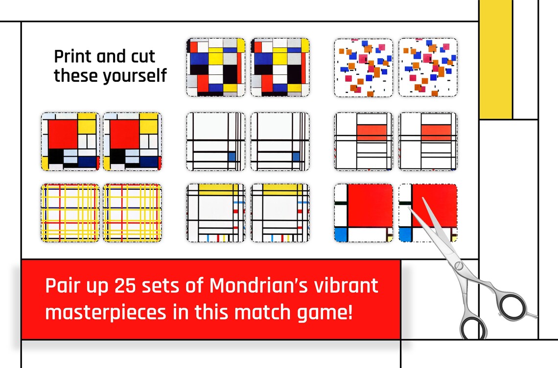 Premium Piet Mondrian's Activity Guide Lines and Colors Learn About His ...