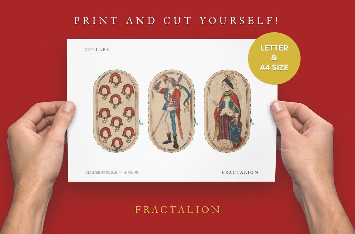 Flemish Hunting Playing Cards Ca. 147580 Unique Antique - Etsy