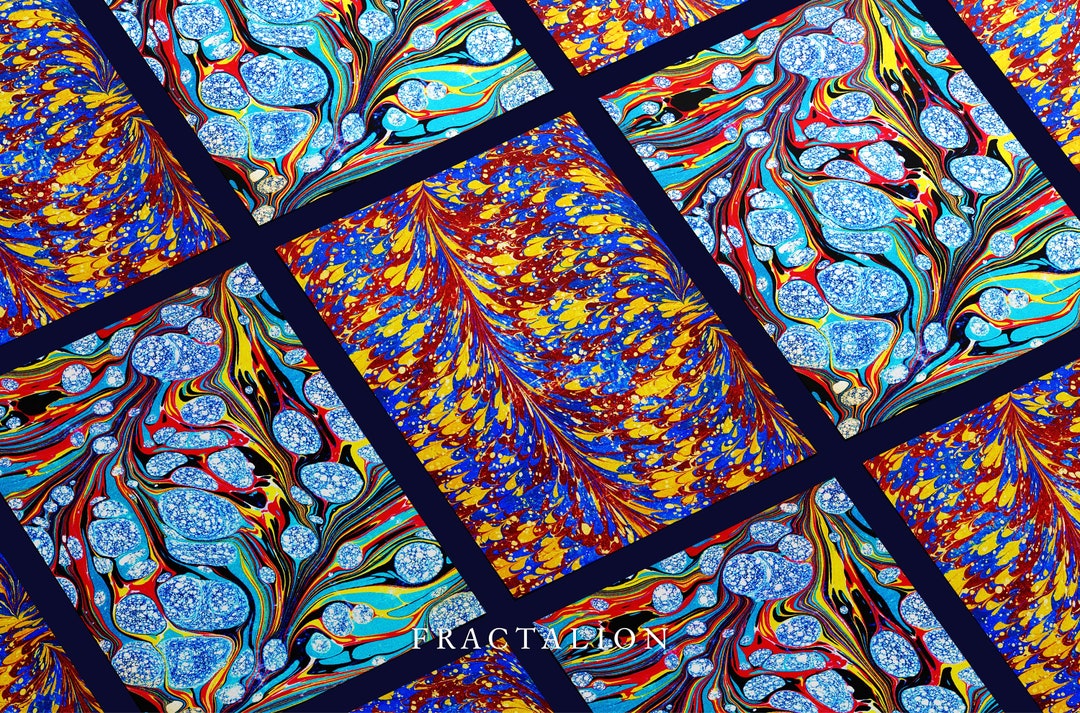 Premium Printable Marbleized Enpapers | Mesmerizing Masterpieces ...