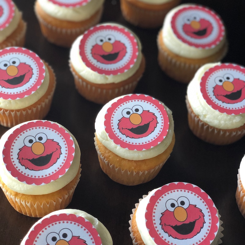 Elmo Image Cupcake Topper - Etsy