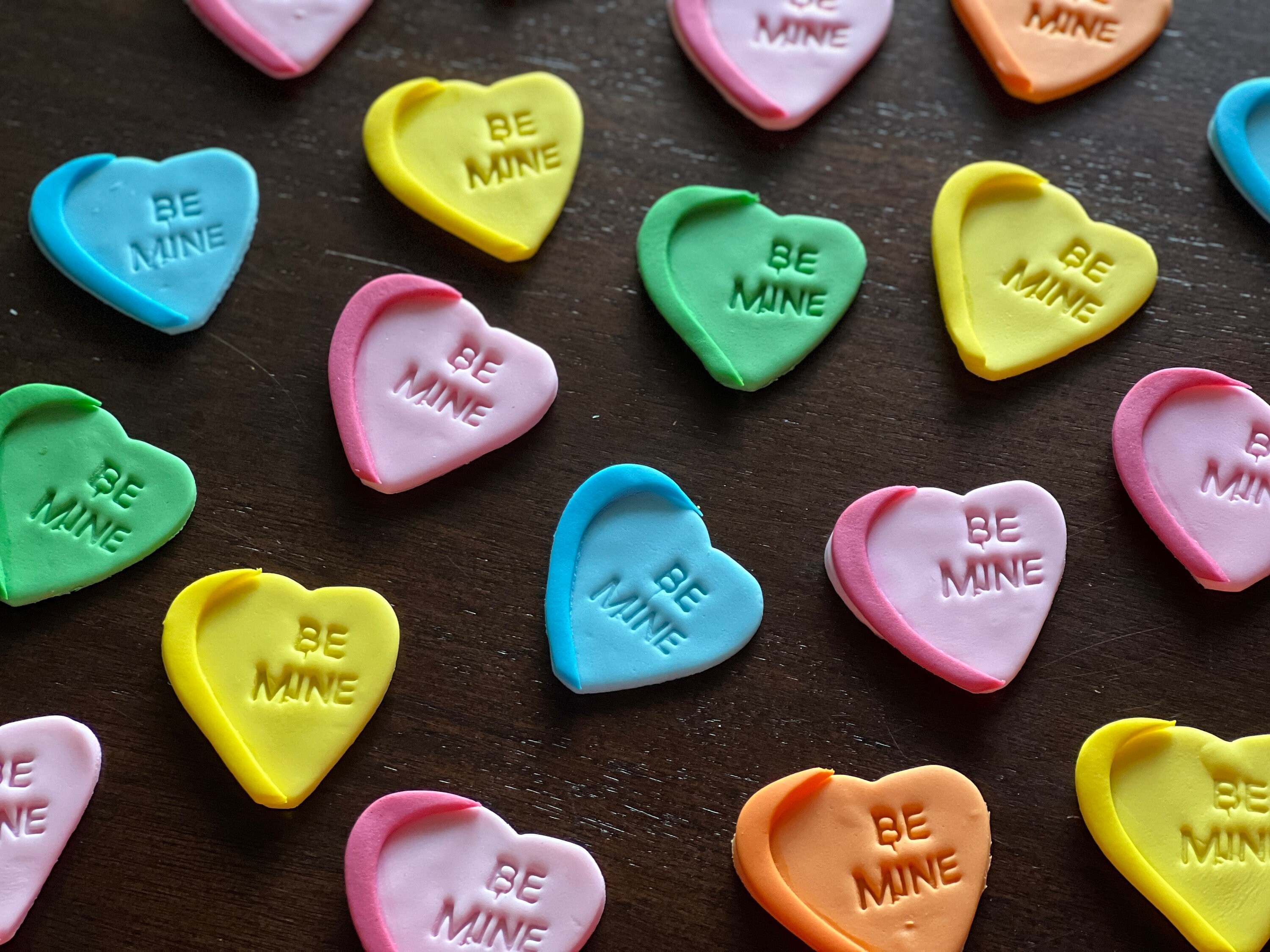 Hearts Fondant Cupcake Toppers - Etsy