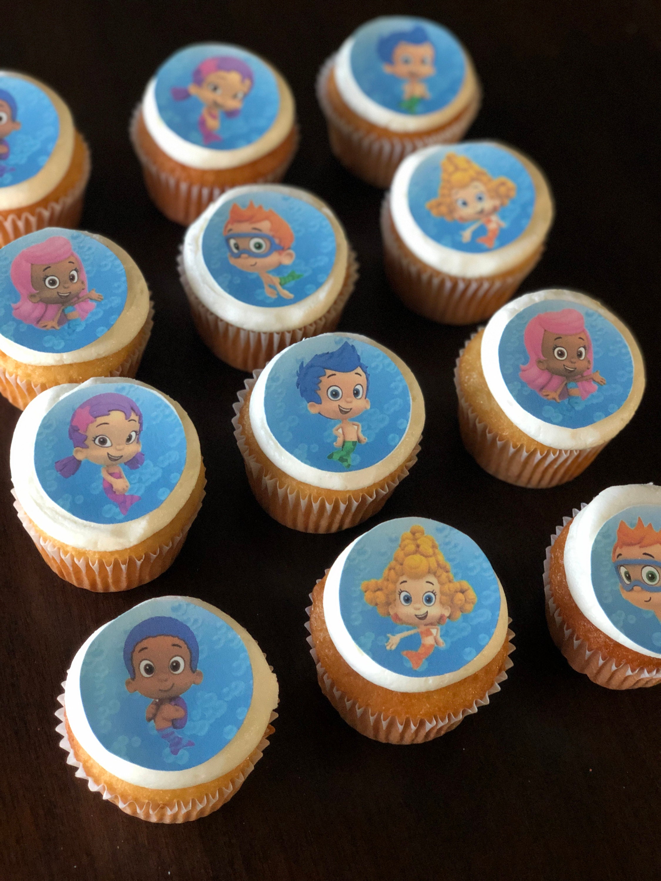 Bubble Guppies Edible Cupcake Toppers