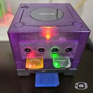 400GB Nintendo Atomic Purple Clear Gamecube MODDED - Etsy